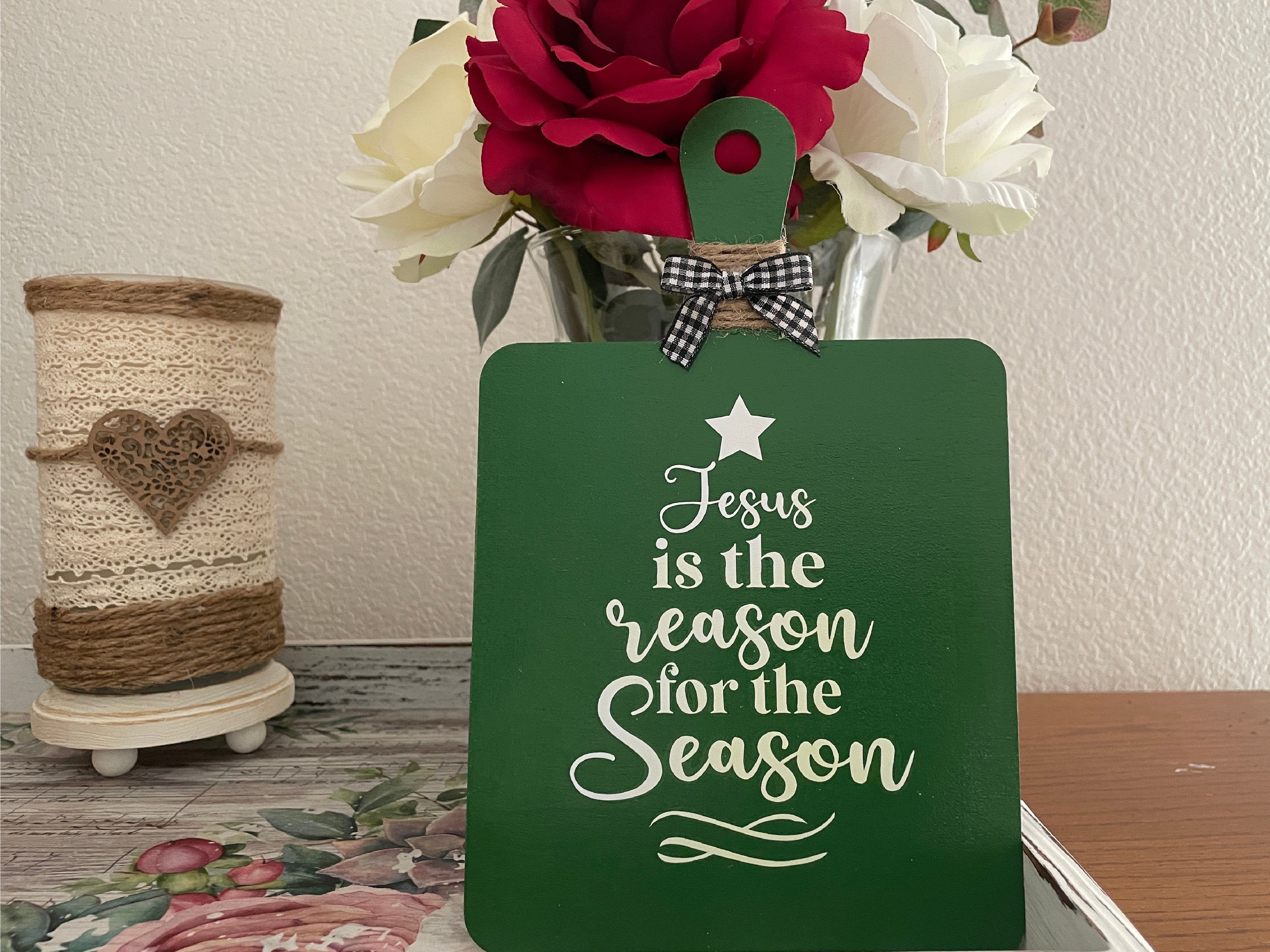 Mini Christmas Cutting Board Sign - Faith-Based Holiday Decor – Gifts ...